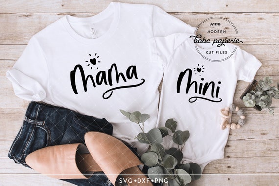 Mama and Mini SVG Mom and Me Svg Mommy and Me Svg Toddler - Etsy