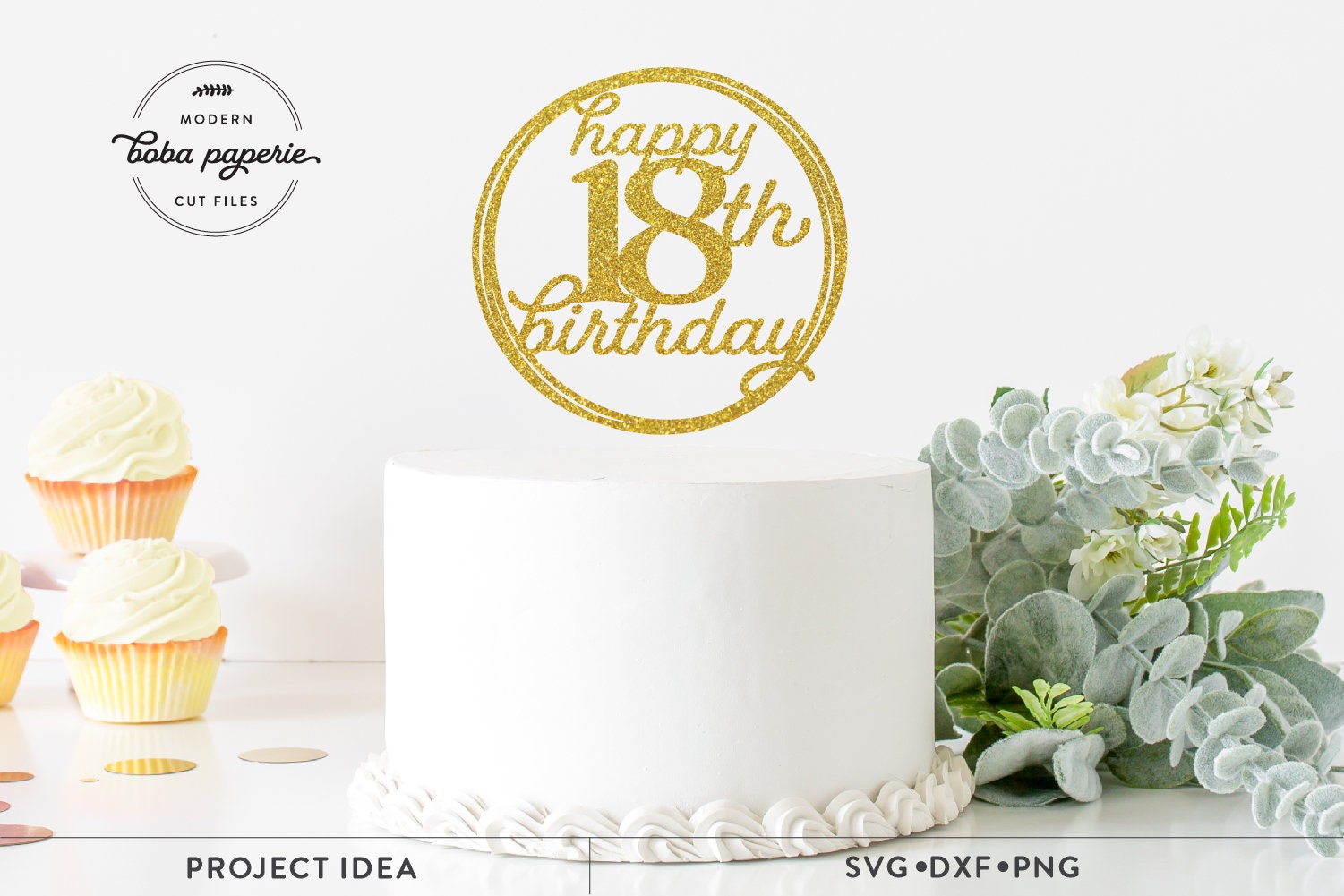 Happy 18th Birthday SVG. Birthday Svg 18th Birthday Cake - Etsy