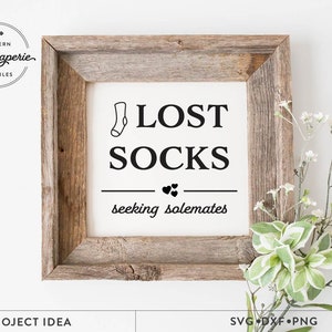 Lost Socks SVG, Seeking Solemates Svg, Laundry Sign Svg, Farmhouse ...
