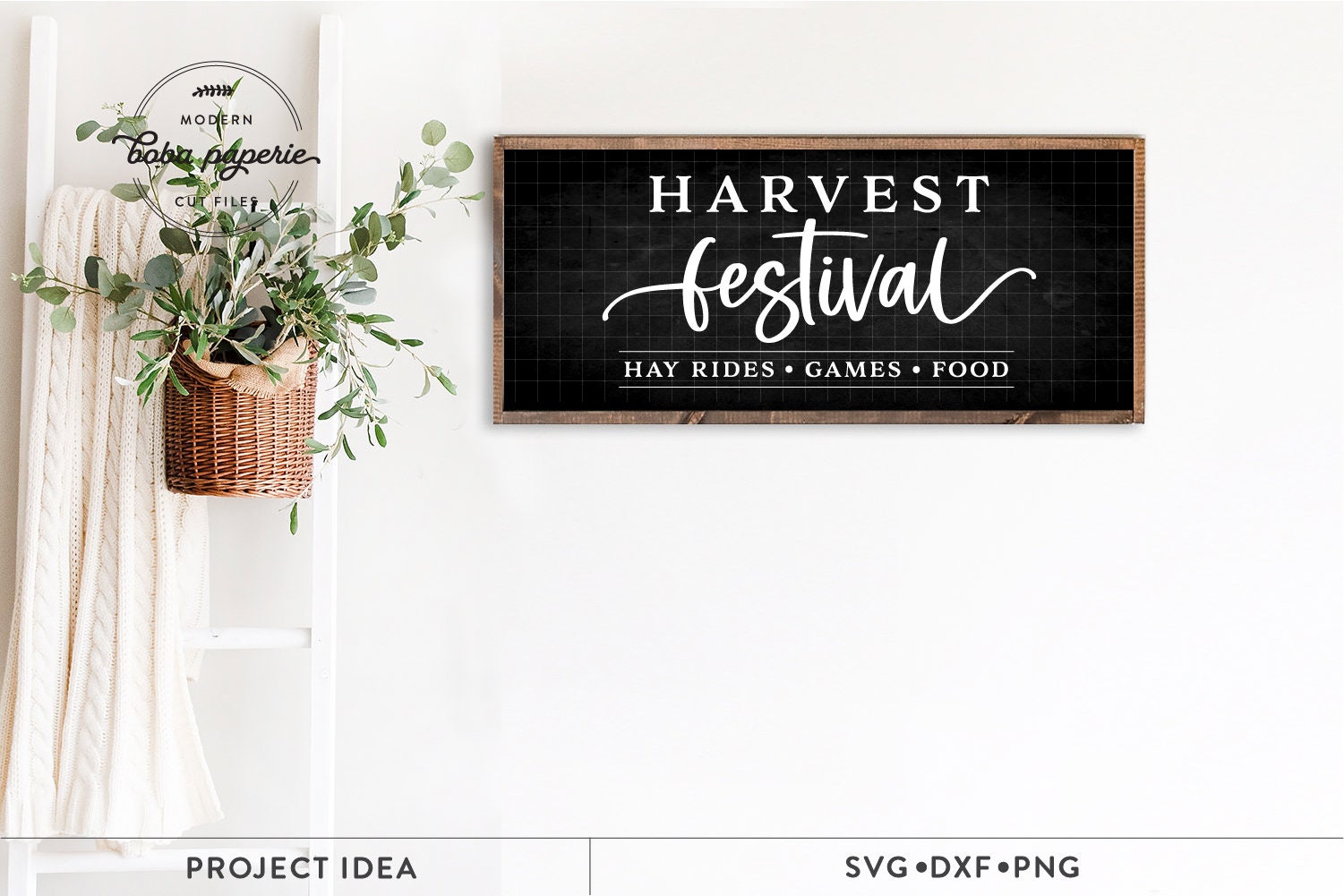 Harvest Festival Svg, Fall Sign Svg, Market Sign, Modern Farmhouse Svg ...