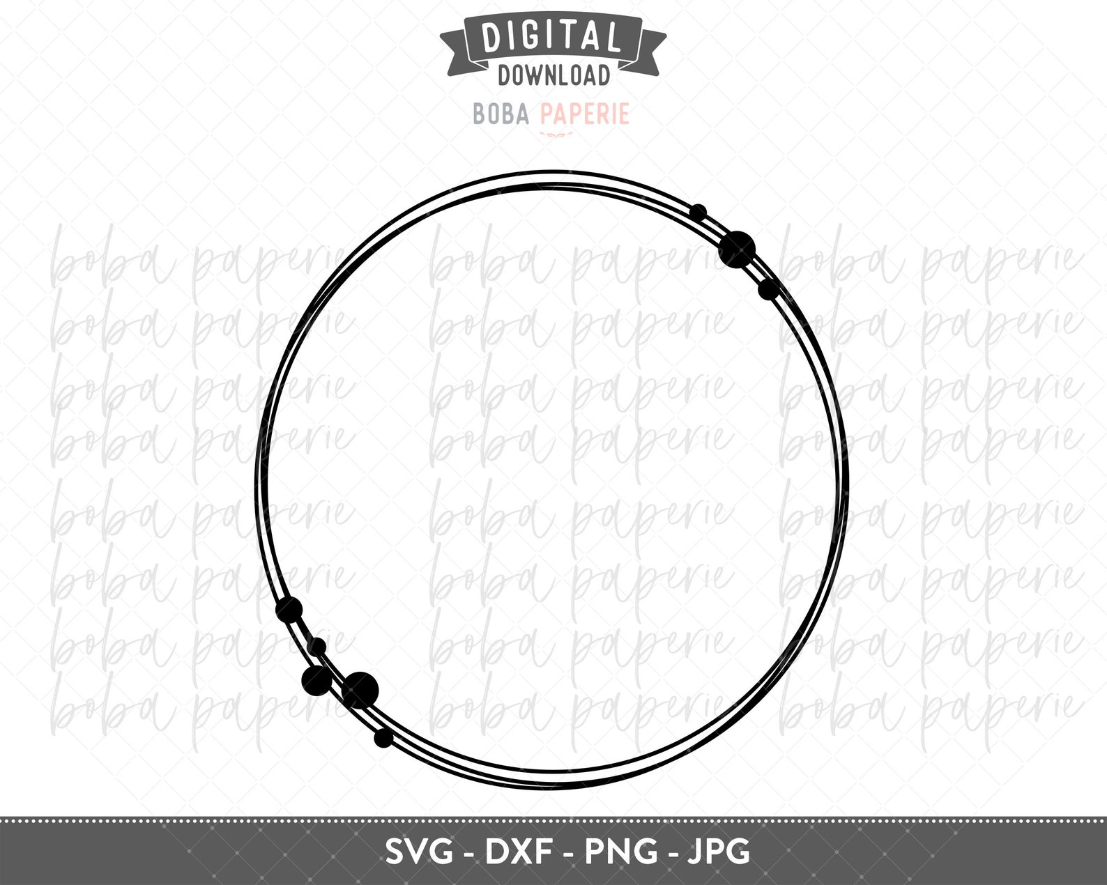 Doodle Circle Frame SVG Doodle Dots Circle Cricut Svg Doodle - Etsy