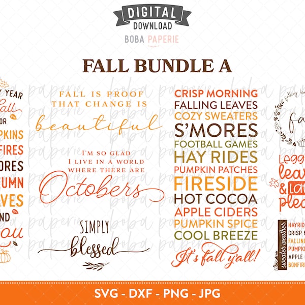 Fall Svg - Etsy