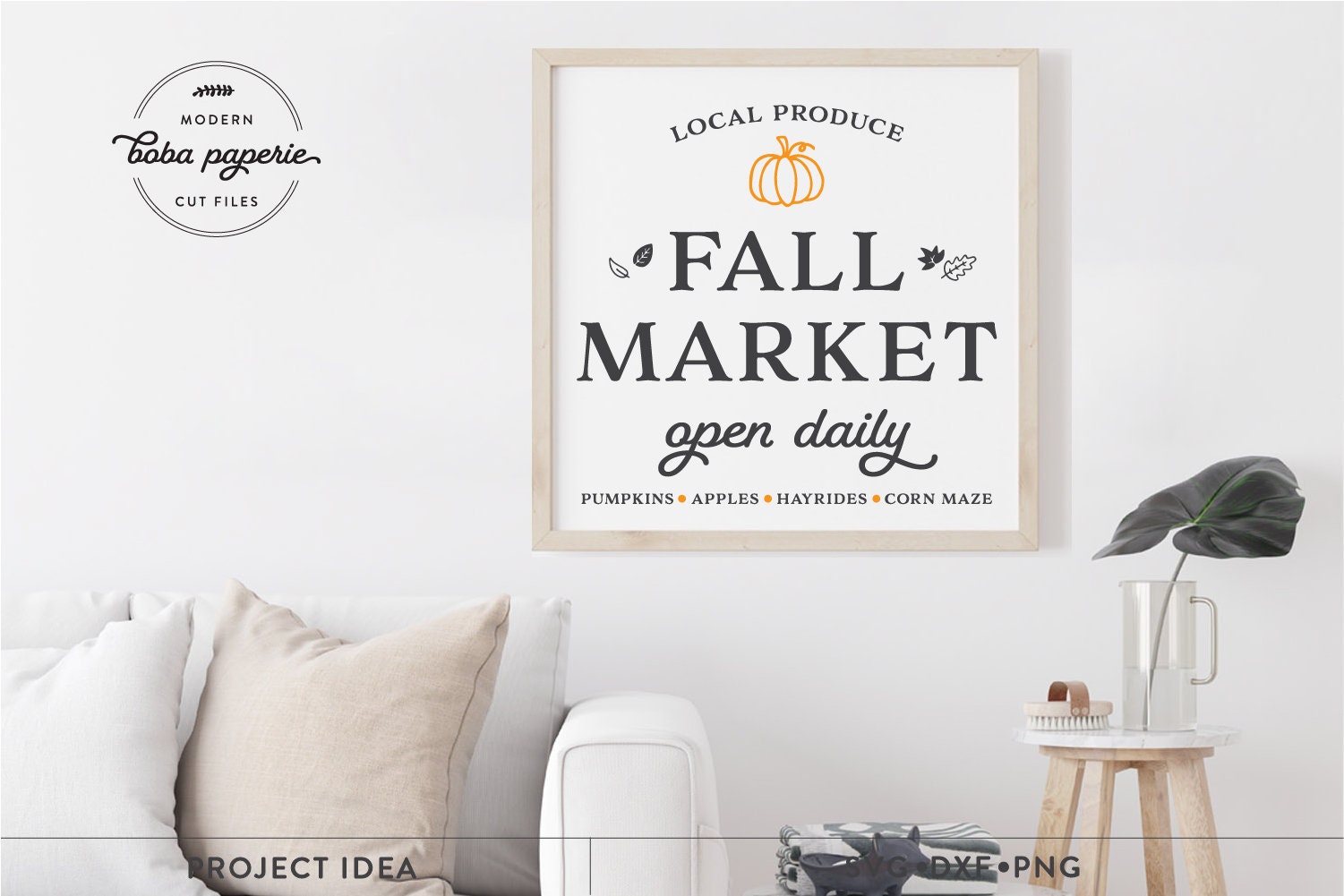 Fall Market Svg, Market Sign Svg, Modern Farmhouse Svg, Kitchen Wood ...