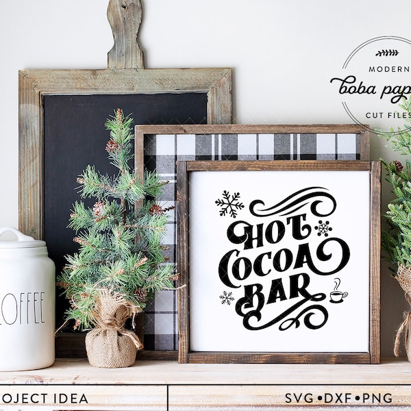 Hot Cocoa Sign Svg - Etsy