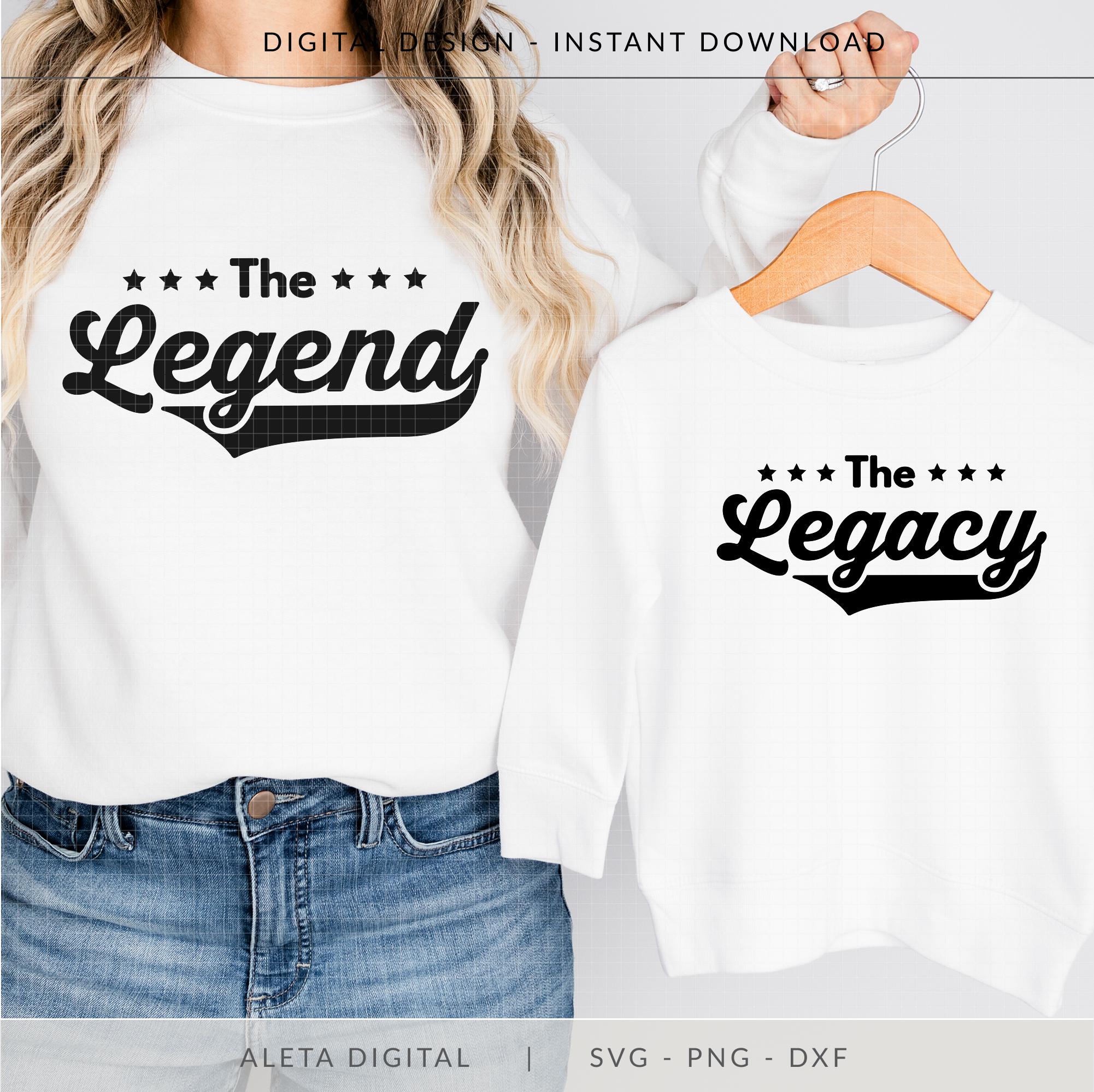Legend Legacy Svg, Daddy and Me SVG, Father's Day SVG, Dad and Me SVG ...
