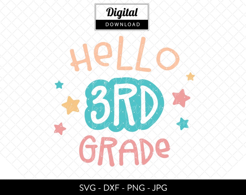 Hello Grade SVG Bundle Hello Kindergarten Svg Hello 1st - Etsy