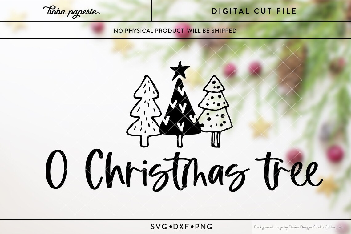 O Christmas Tree SVG, Christmas Lyrics Svg, Holiday Cut File, Christmas ...