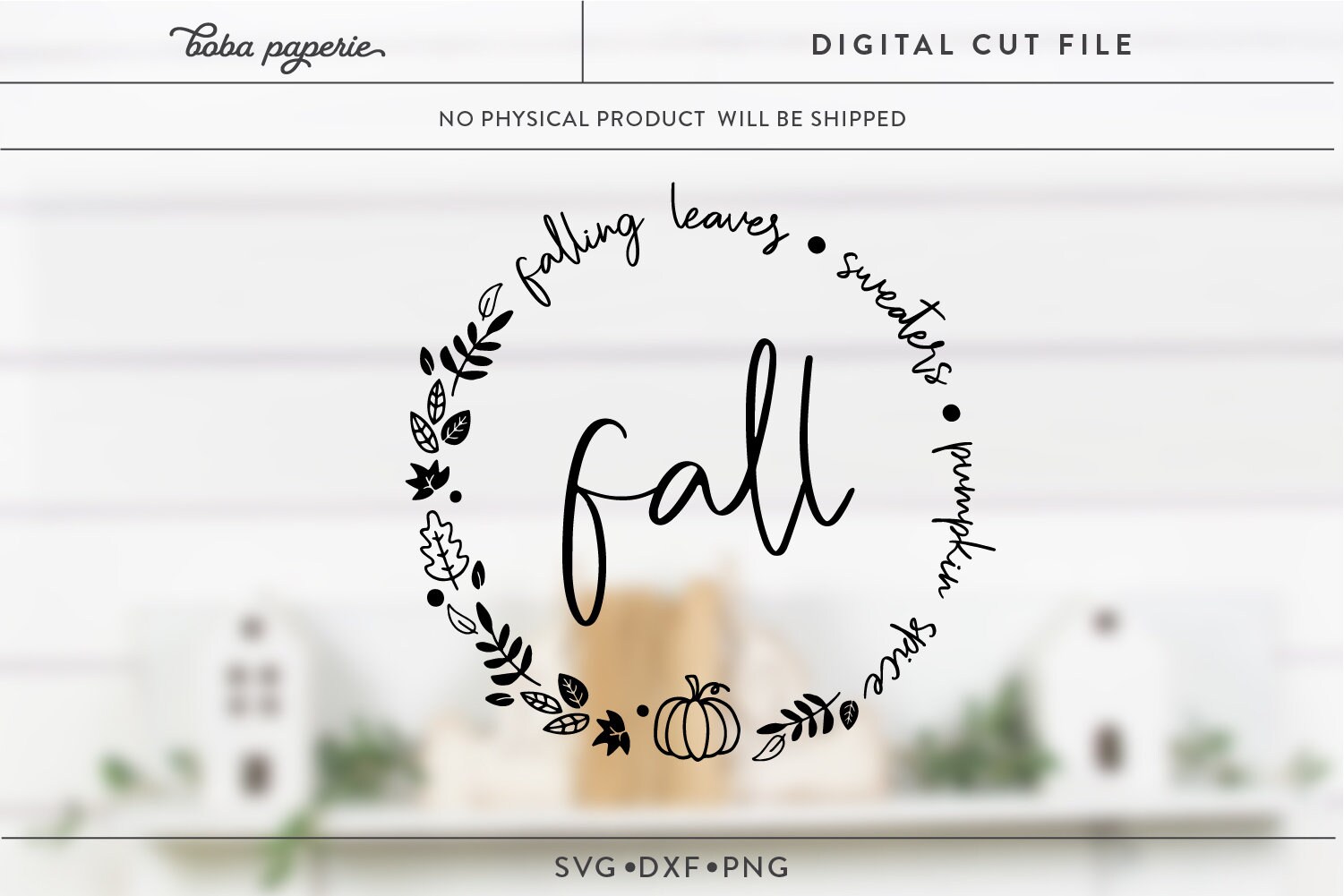 Fall Wreath SVG Round Fall Sign Svg Farmhouse Sign Fall - Etsy