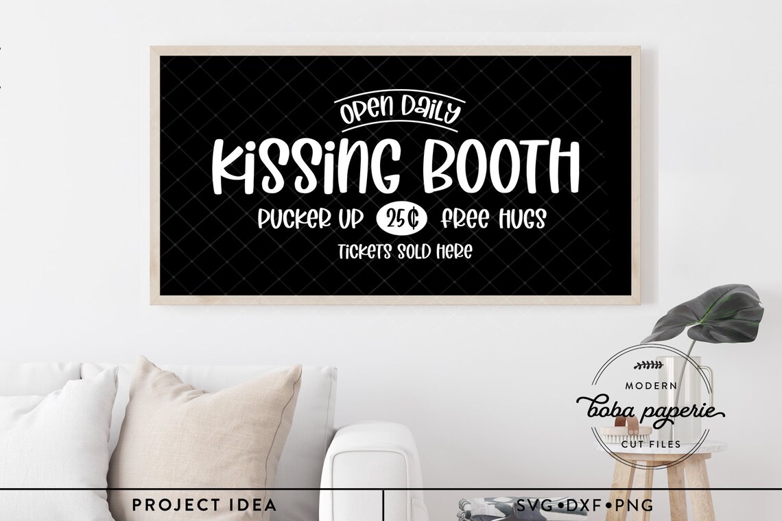 Kissing Booth SVG, Valentine's Svg, Valentine's Decor Svg, Valentine ...
