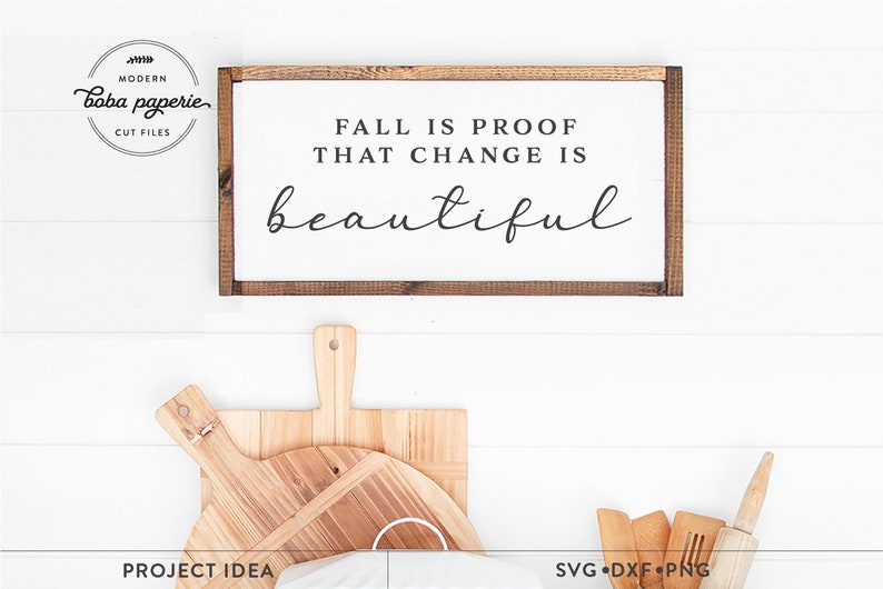 Fall is Proof That Change is Beautiful SVG Fall Sign Svg - Etsy