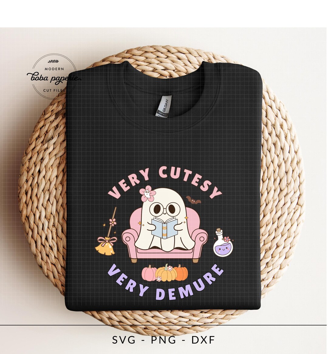 Very Cutesy Very Demure Shirt Design Demure Girl Bookishghost Png ...