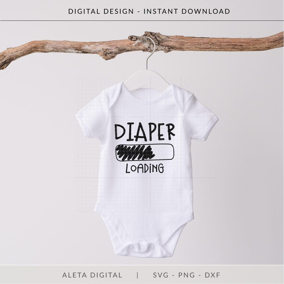 Diaper Loading Svg, Baby Svg, Newborn Iron On, Nursery Decor, Baby ...