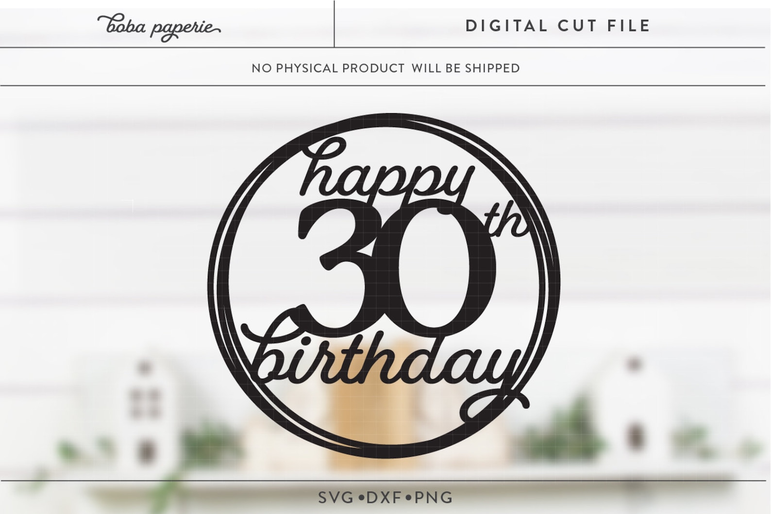 Happy 30th Birthday SVG. 30th Birthday Cake Topper Svg, 30th Birthday ...