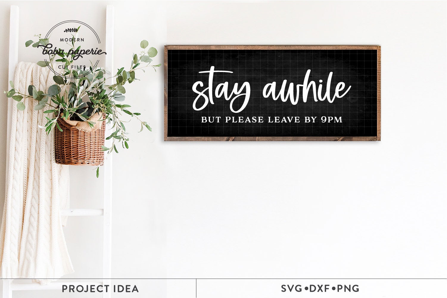 Stay Awhile SVG Please Leave by 9 Svg Welcome Svg Home Svg | Etsy