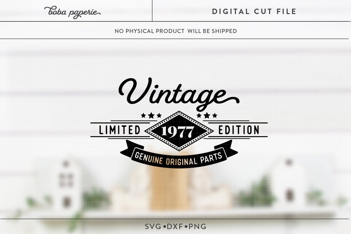 Vintage 1977 Svg Vintage Birthday Svg Vintage Birthday | Etsy