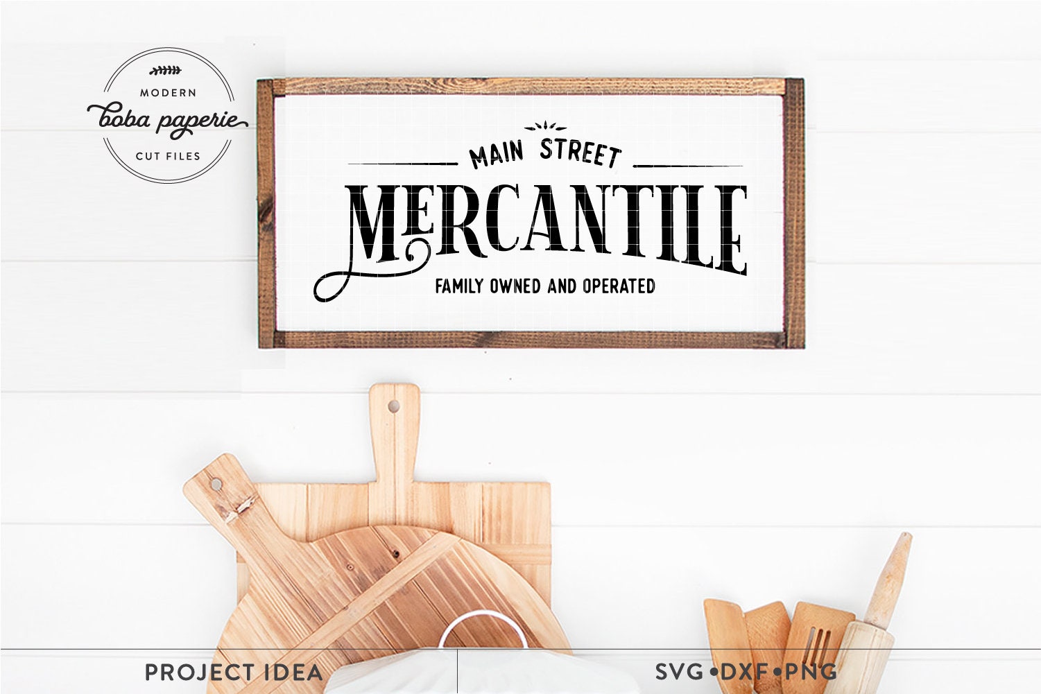 Main Street Mercantile SVG Mercantile Sign Svg Farmhouse - Etsy