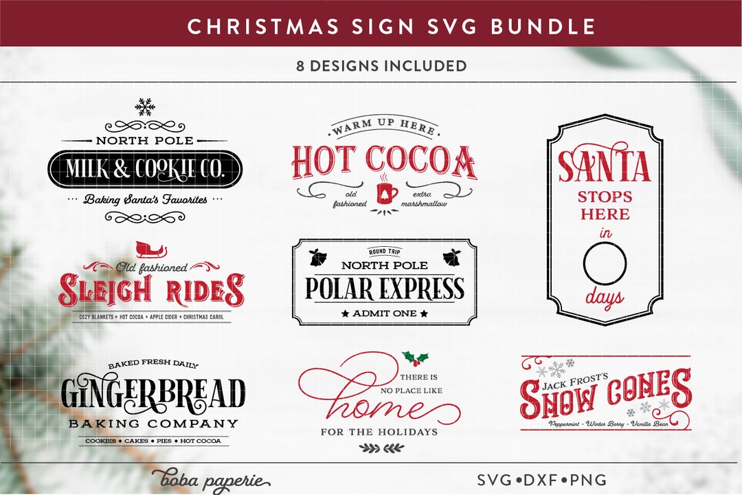 Christmas Svg Bundle, Christmas Svg, Christmas Sign Svg, Farmhouse ...