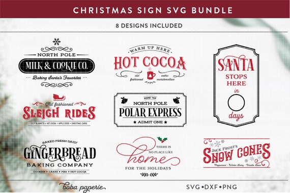 Christmas Svg Bundle Christmas Svg Christmas Sign Svg - Etsy