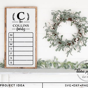 Monogram Kitchen Menu SVG Cut File, Kitchen Signs Svg, Farmhouse ...