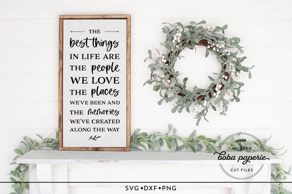The Best Thing in Life SVG Wood Sign Svg Farmhouse Decor - Etsy