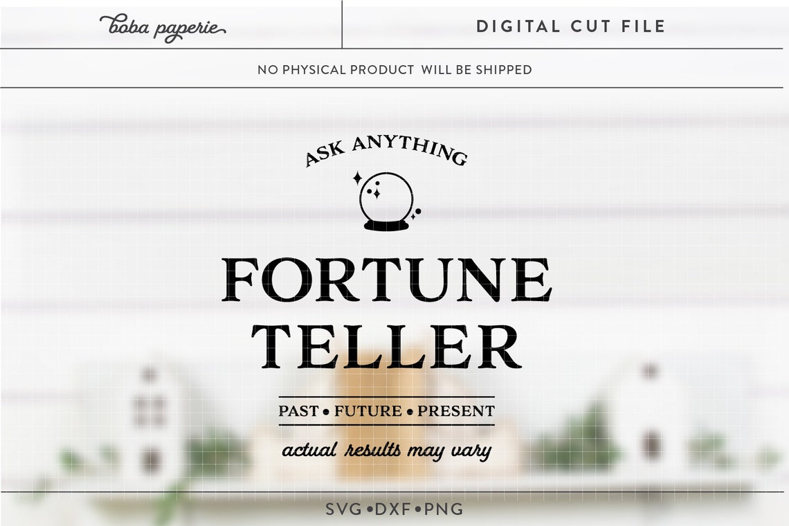 Fortune Teller SVG, Funny Halloween Svg, Halloween Decor, Vertical ...