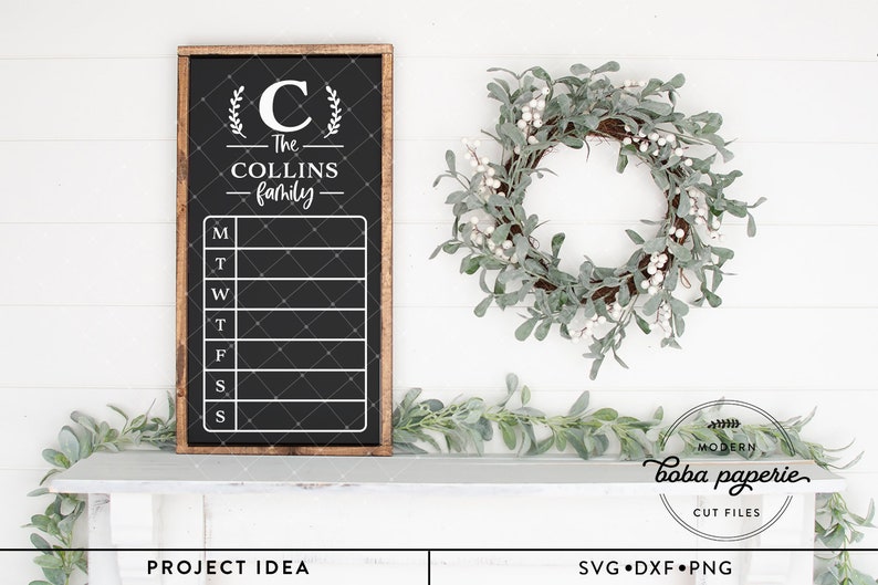 Monogram Kitchen Menu SVG Cut File Kitchen Signs Svg | Etsy