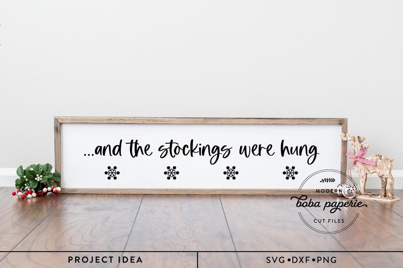 And the Stockings Were Hung SVG, Christmas Home Decor, Winter Svg ...