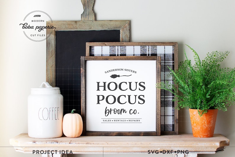 Hocus Pocus Broom Co SVG Halloween SVG Halloween Sign Witch - Etsy