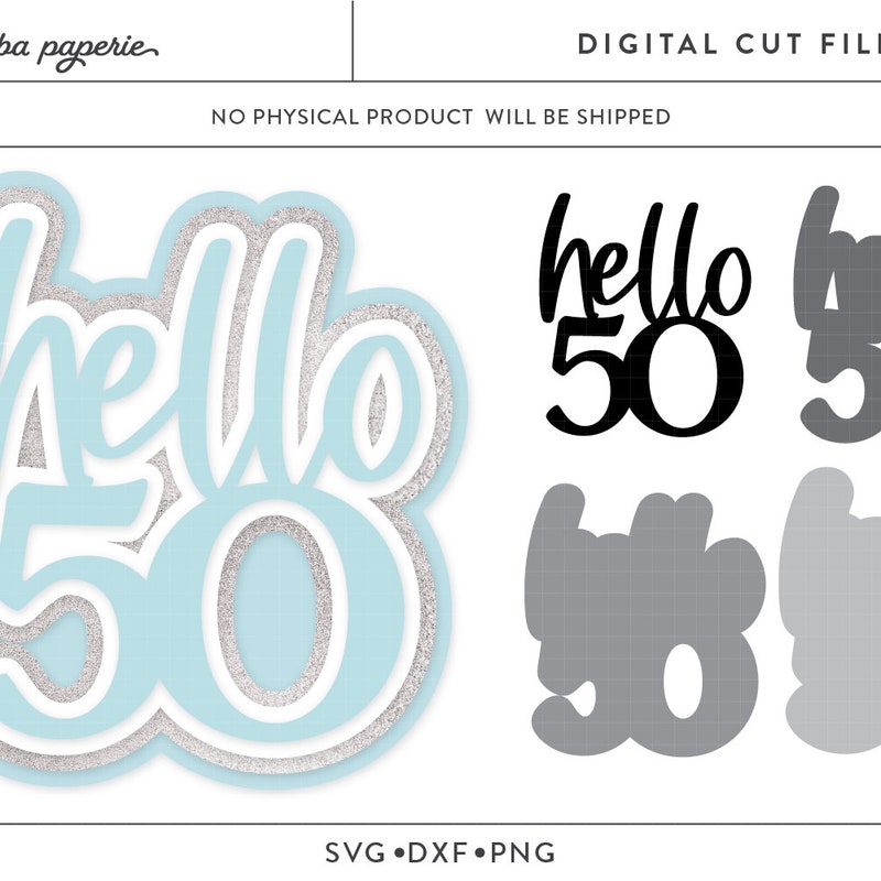 Hello 50 - Etsy