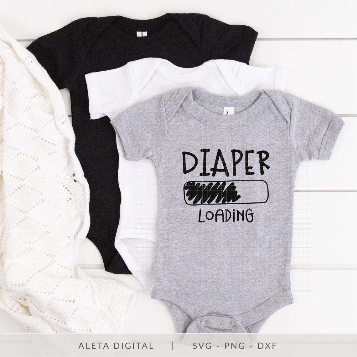 Diaper Loading Svg, Baby Svg, Newborn Iron On, Nursery Decor, Baby ...