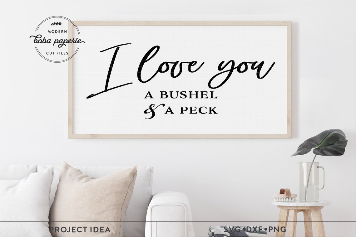 I Love You a Bushel and a Peck SVG Valentine's Day Svg - Etsy
