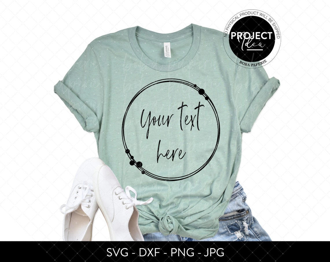 Doodle Circle Frame SVG, Doodle Dots Circle Cricut Svg, Doodle Circle ...