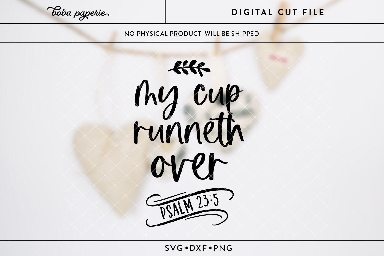 My Cup Runneth Over Svg Christian Coffee Mug Svg Psalm 23:5 - Etsy