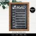 Weekly Menu Svg, This Weeks Menu, Kitchen Menu Svg, Kitchen Signs Svg ...