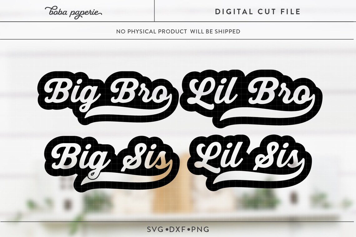 Siblings SVG Bundle Big Bro Svg Lil Bro Svg Lil Sis Svg | Etsy