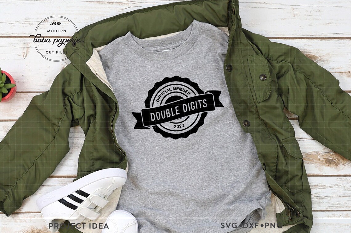 Official Member Double Digits SVG, Birthday SVG, 10th Birthday Svg ...