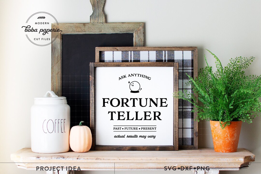 Fortune Teller SVG, Funny Halloween Svg, Halloween Decor, Vertical ...