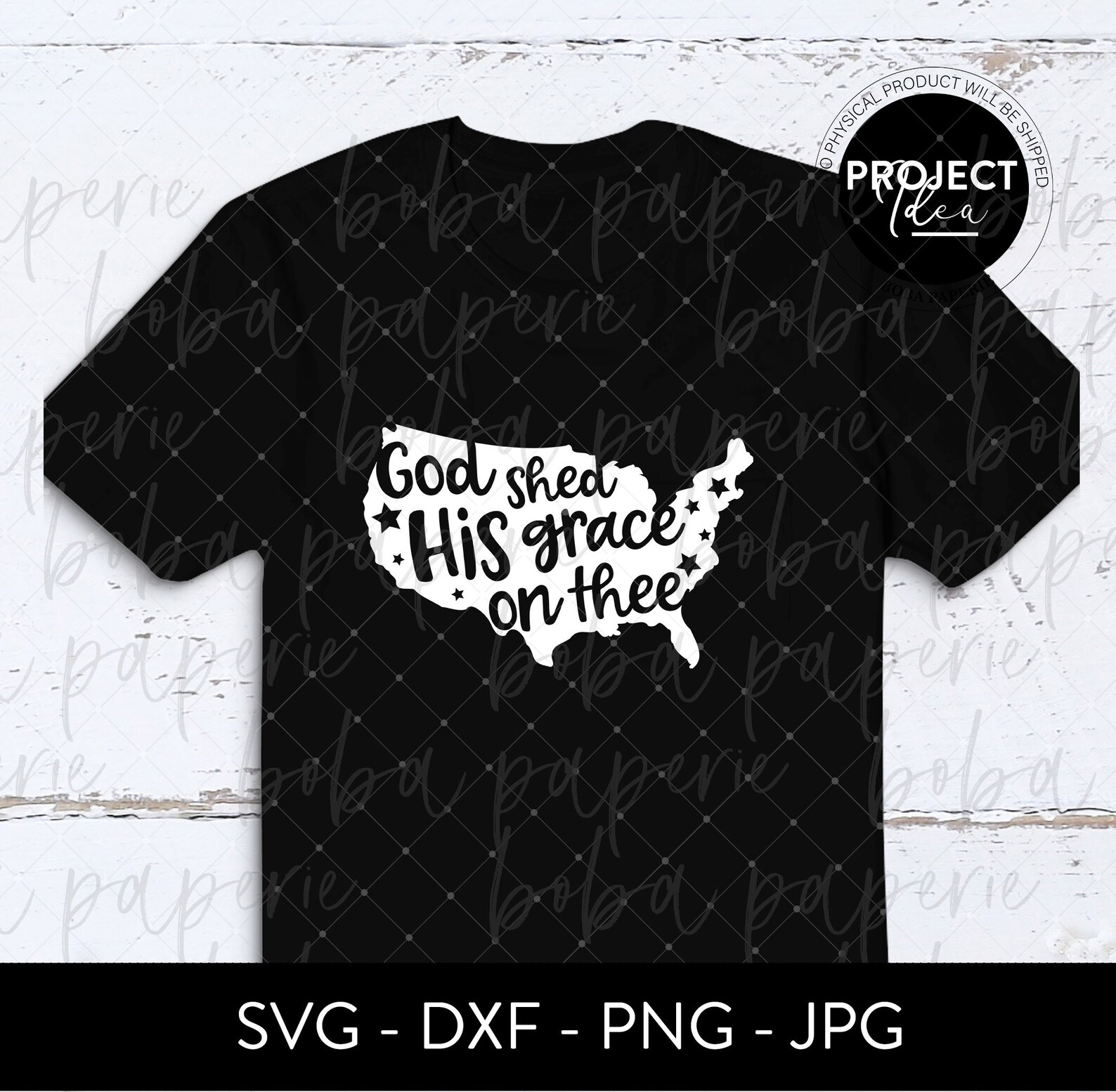 God Shed His Grace on Thee SVG Independence Day cut file 4th | Etsy