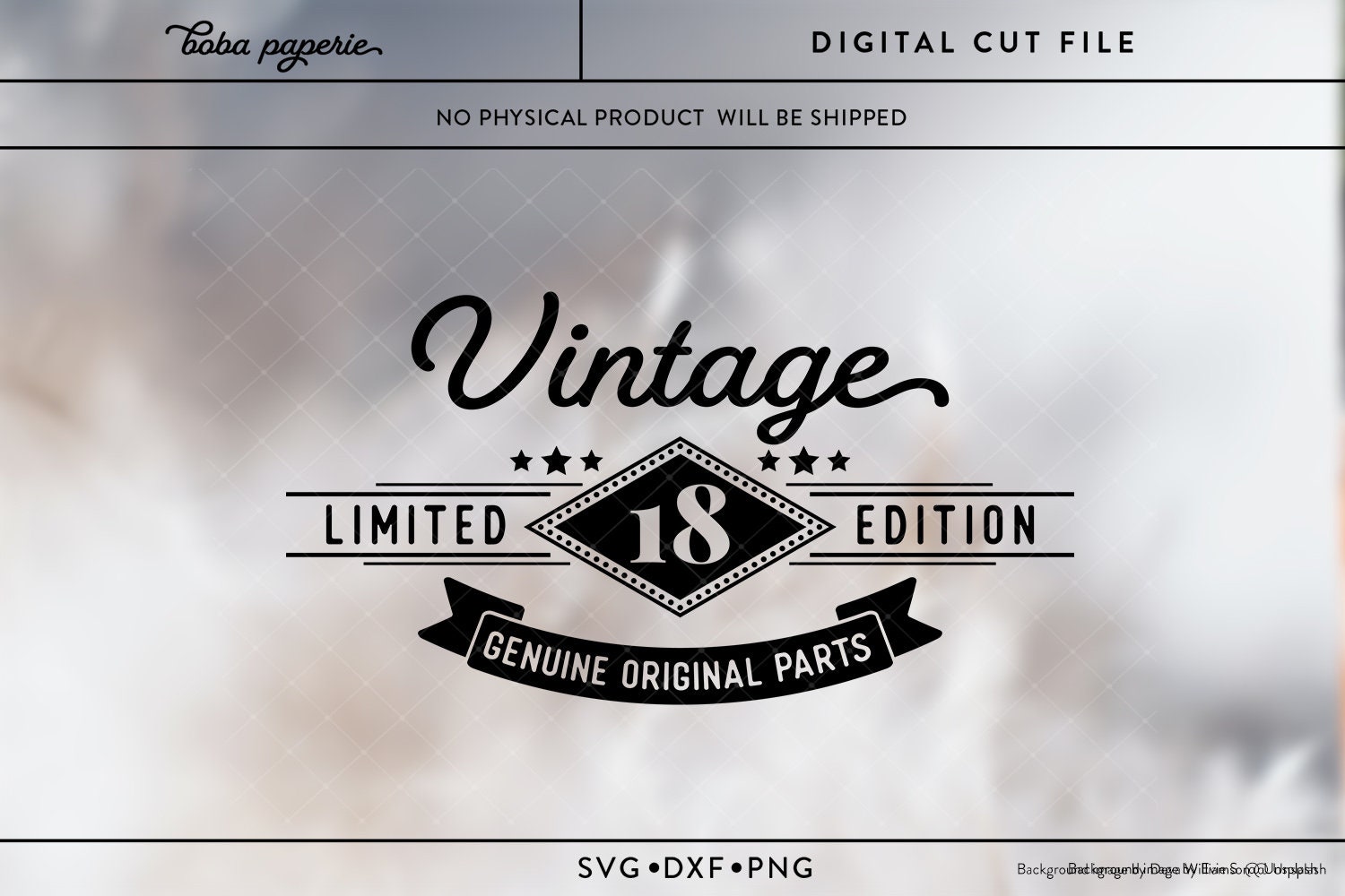 Vintage 18th Birthday SVG Cut File Silhouette & Cricut | Etsy