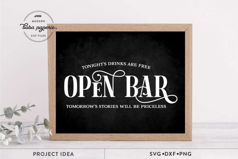 Open Bar Svg Wedding Svg Open Bar Printable Open Bar - Etsy Ireland