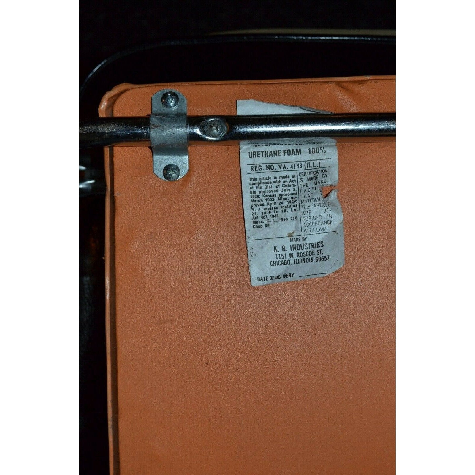 Vintage Folding Stadium Chair Seat Denver Broncos Football Orange Blue ...