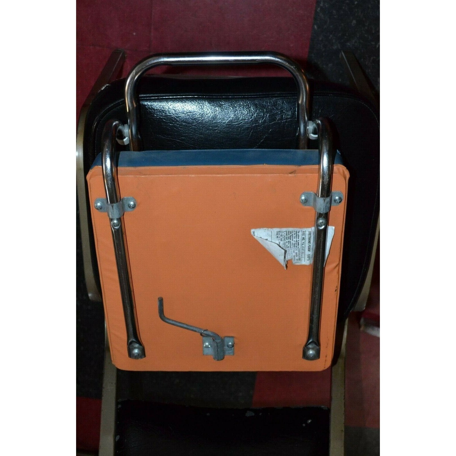 Vintage Folding Stadium Chair Seat Denver Broncos Football Orange Blue ...