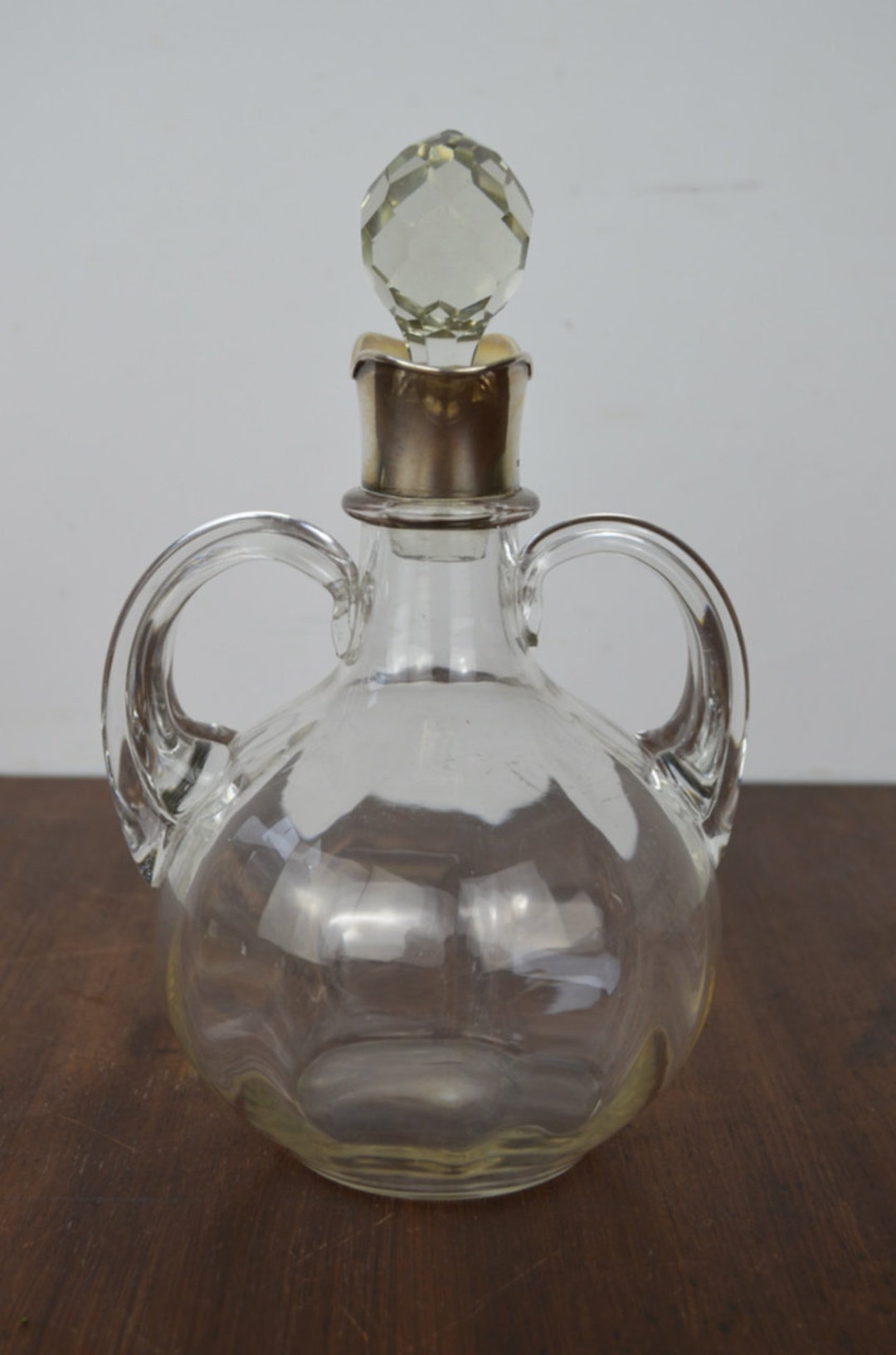 Antique Silver & Glass Carafe - Etsy UK