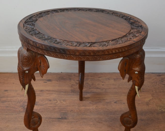 Antique Elephant Table - Etsy