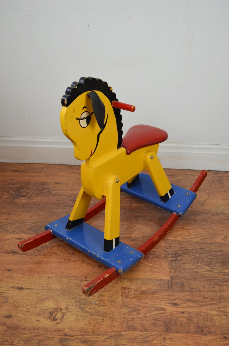 Vintage Rocking Horse - Etsy