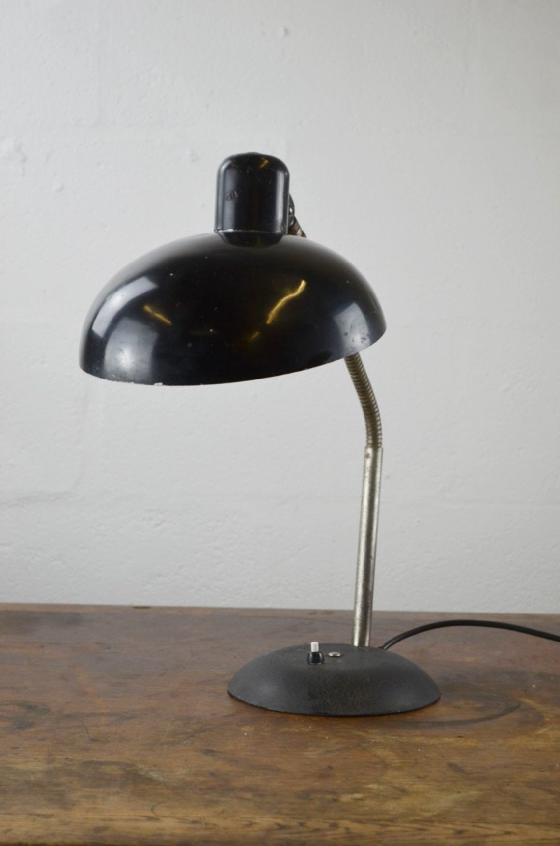 German Industrial Bauhaus Black Desk Lamp From SIS - Etsy
