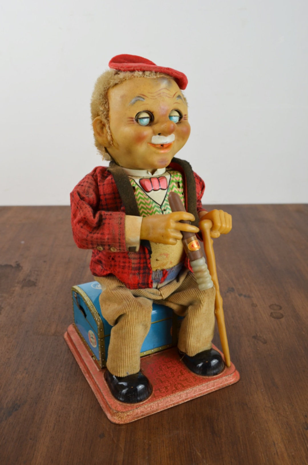 Vintage Smoking Man Toy - Etsy