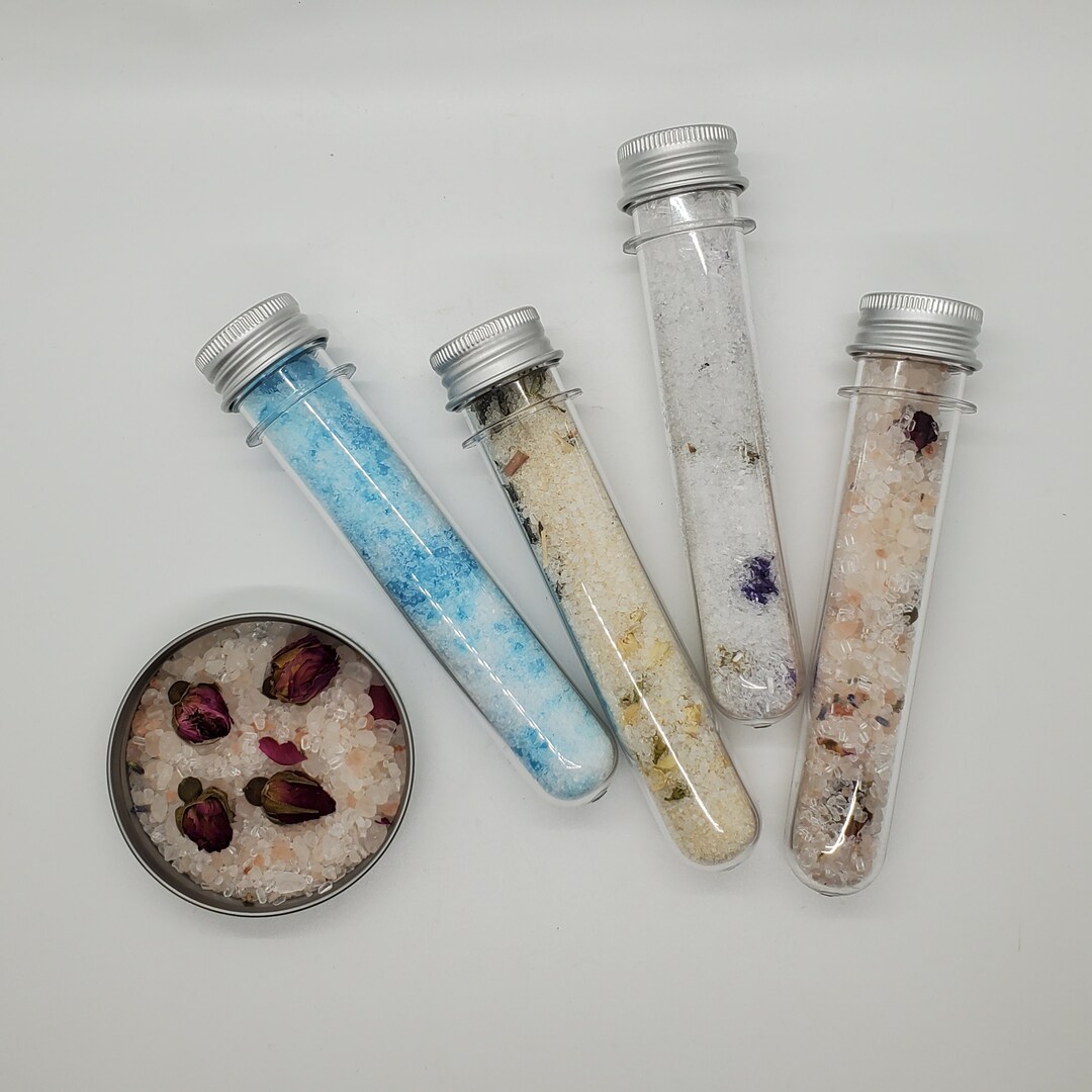Balts Salts - Bath Soak Test Tubes - 4 Varieties - 40ml Each - Dried ...