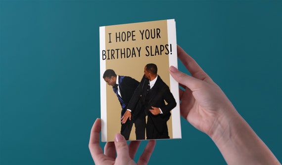 I Hope Your Birthday Slaps Birthday Greeting Card Free UK - Etsy