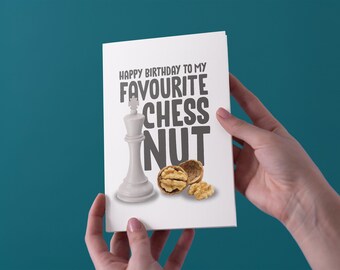 Chess Greeting Card Chess Happy Birthday Card Chess Lover - Etsy
